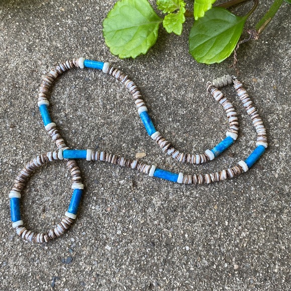 Vintage | Accessories | Vintage Heishi Shell And Turquoise Mens 97s ...